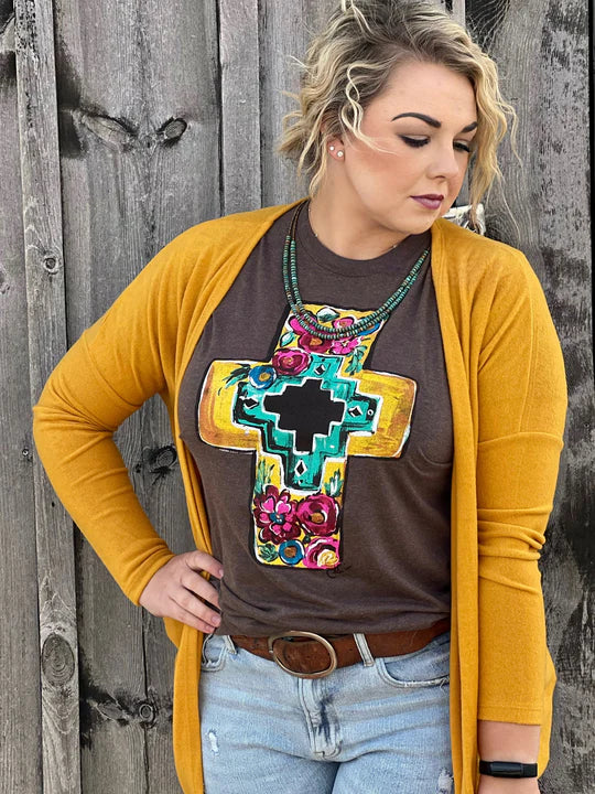 Callie Ann Stetler Floral Cross – Missy's Boutique